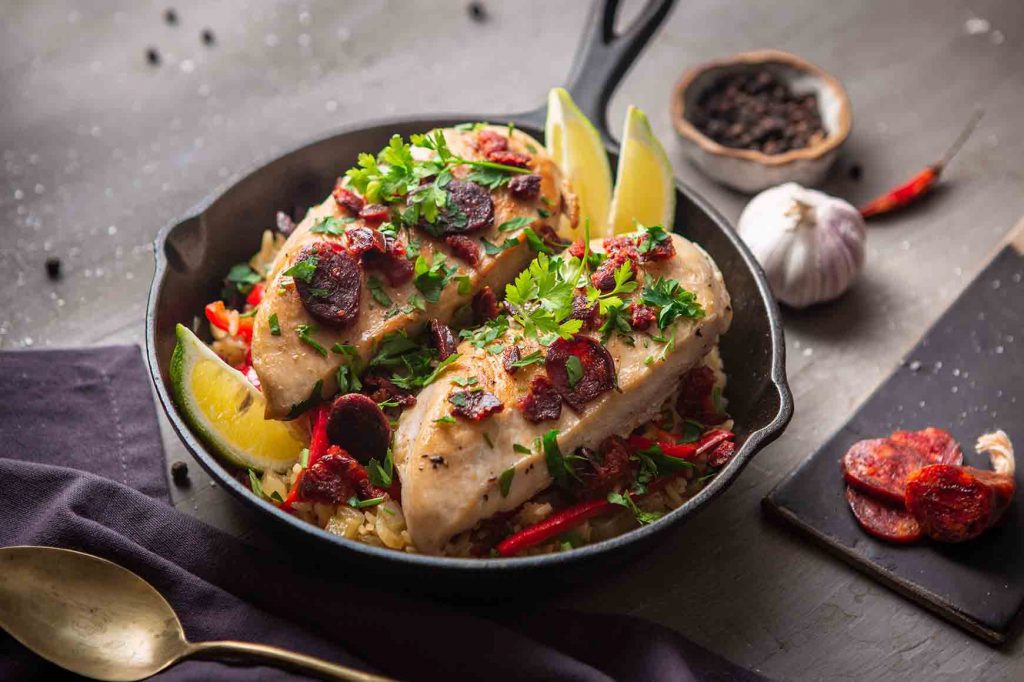 Pollo con chorizo - Make it Fresh